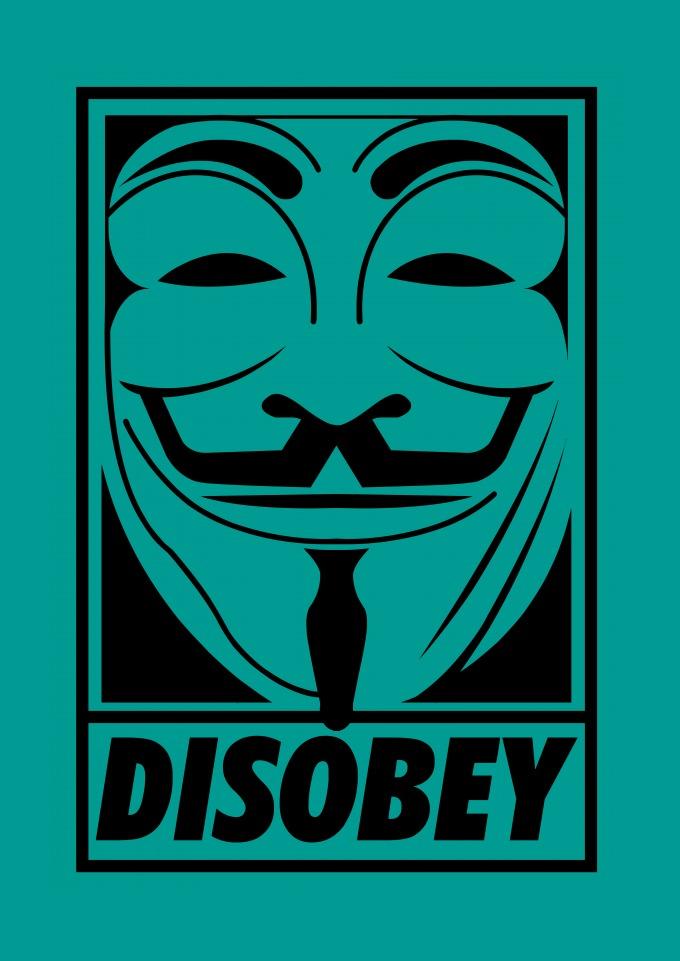 Anonymous Disobey Wallpaper