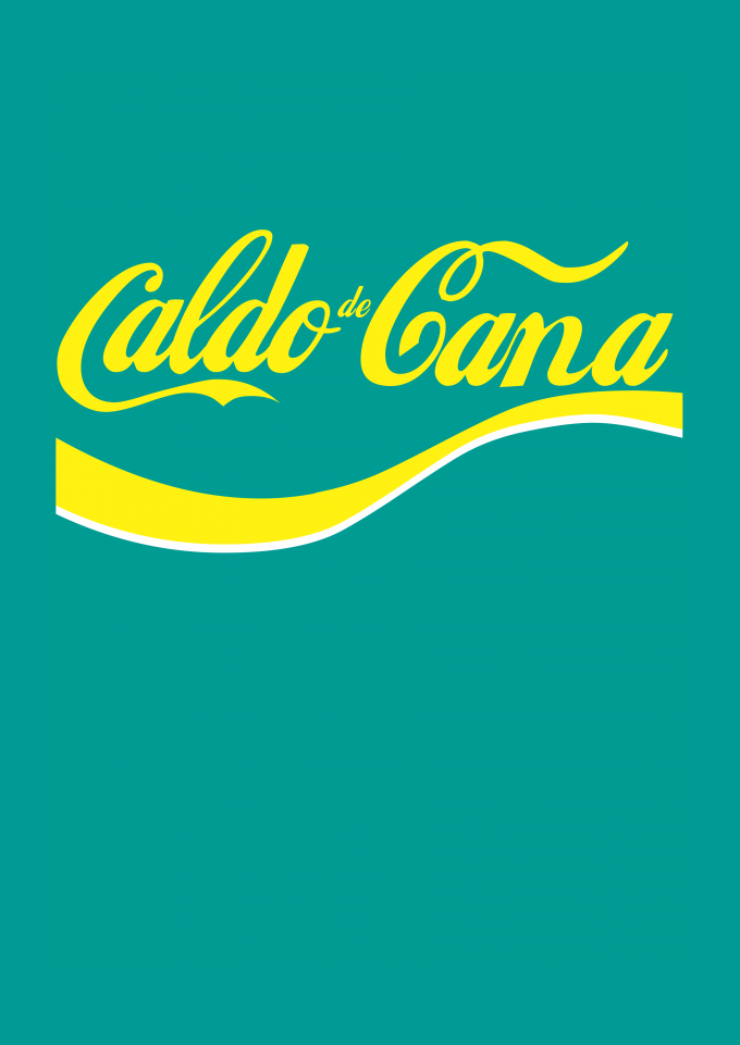 T-Shirt Estonada Caldo de Cana em Azul Mamão Moda Basil