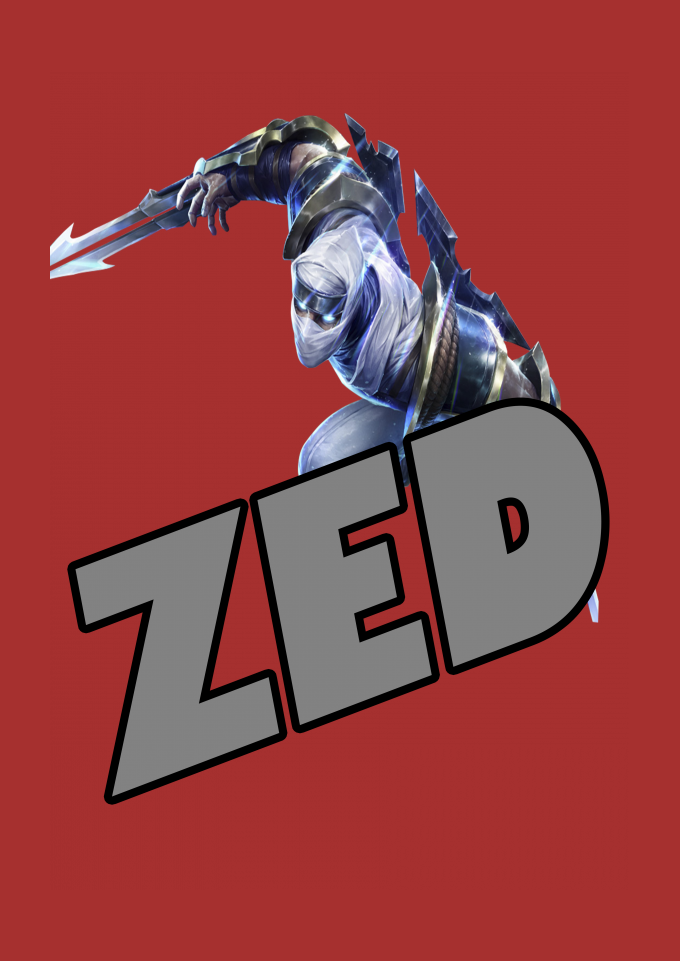 Baby Long Estonada Camiseta Zed League Of Legends R$61,73 em Pedrão ...