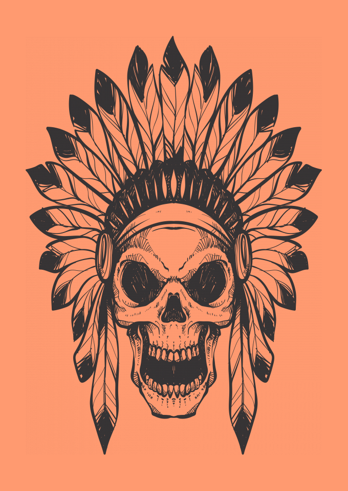 Baby Long Estonada Caveira Indígena R$64,15 em FoxBR