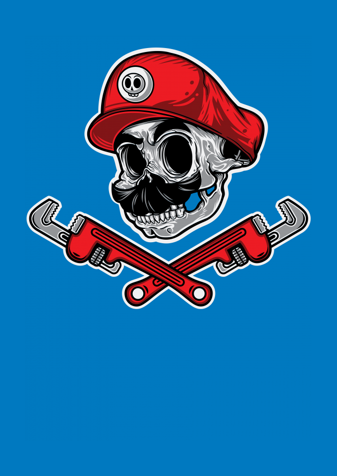 Baby Long Estonada Crânio de Mario R$64,15 em Elliz Clothing