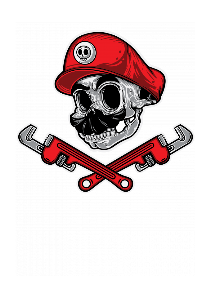 T-Shirt Estonada Crânio de Mario em Elliz Clothing