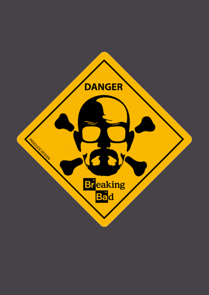 T-Shirt Estonada Danger - Breaking Bad em Cabide.com