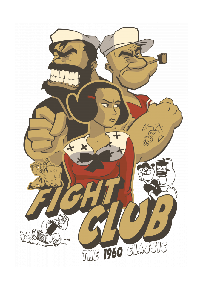 Baby Long Estonada Fight club retro R$64,15 em sunfield