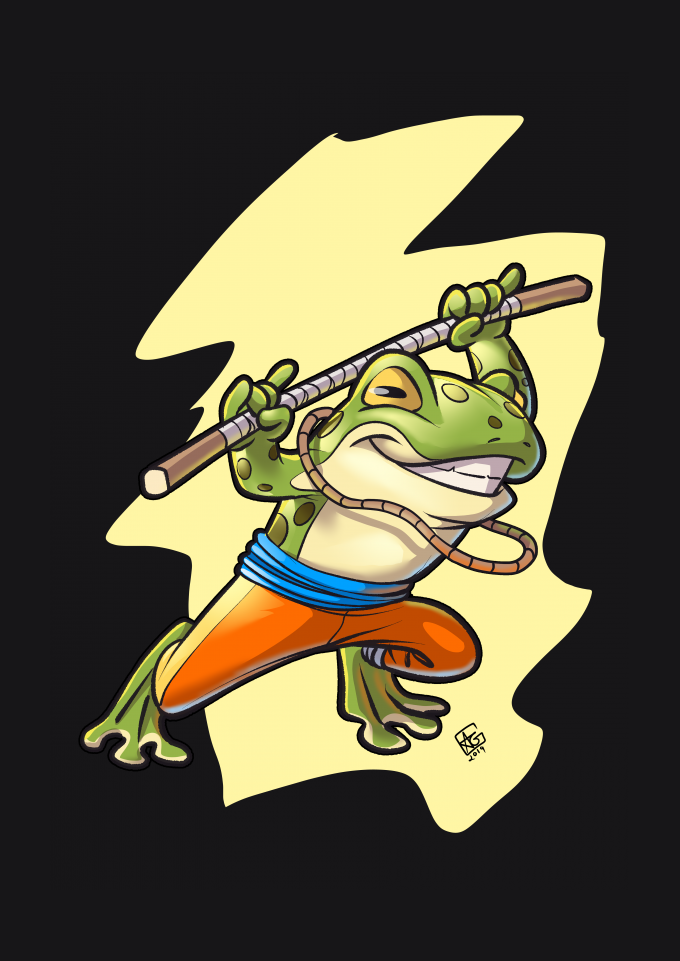 Baby Long Estonada Fighting frog R$64,15 em doverilustra