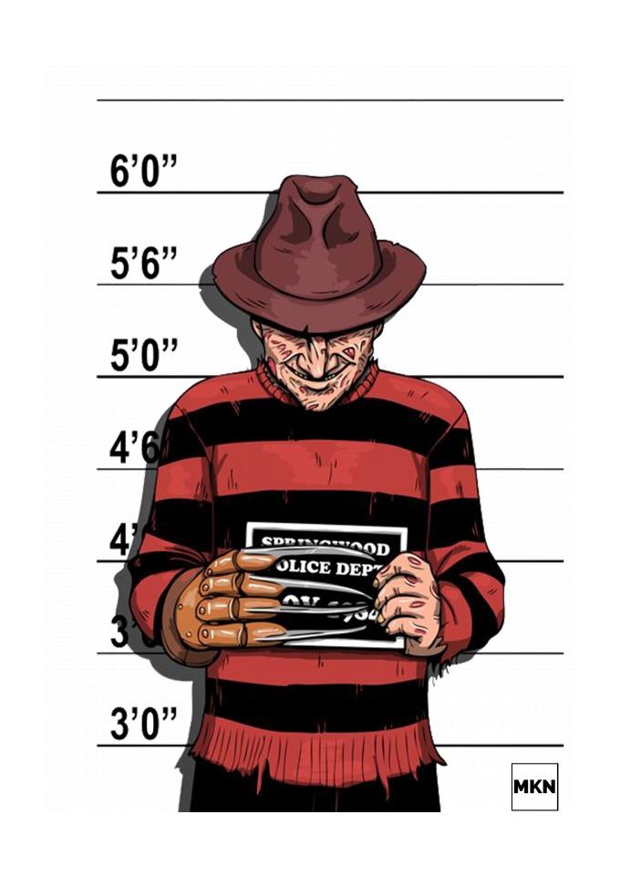 T-Shirt Prime Freddy krueger em MIKANDO