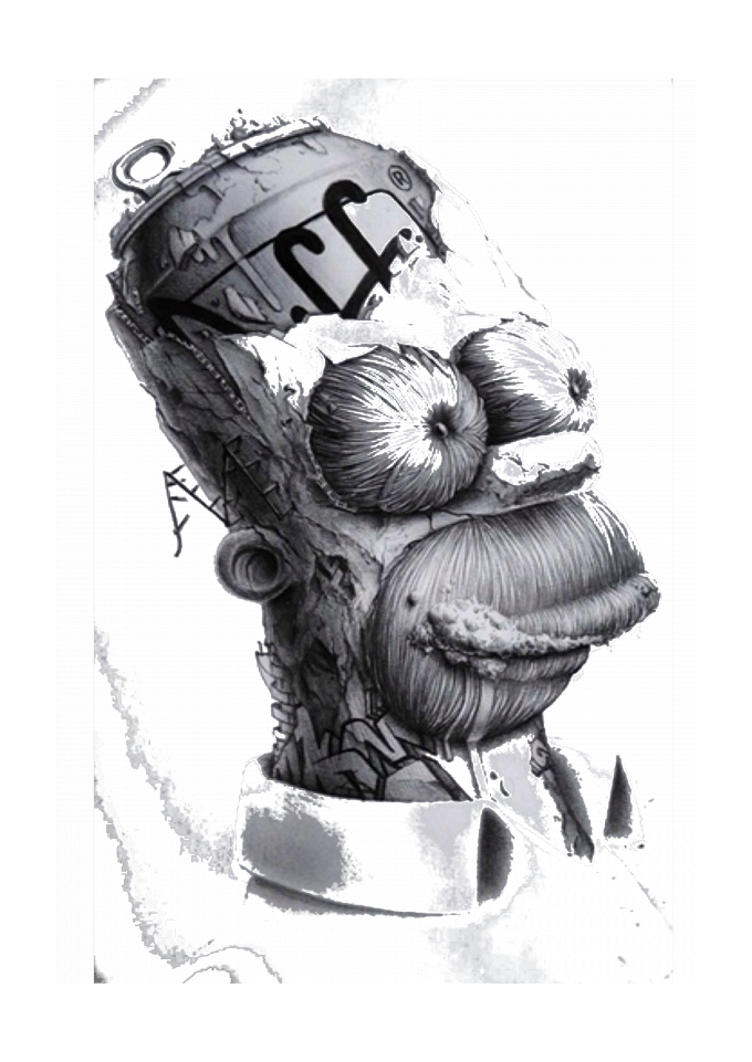 T-Shirt Prime HOMER em Stone Red