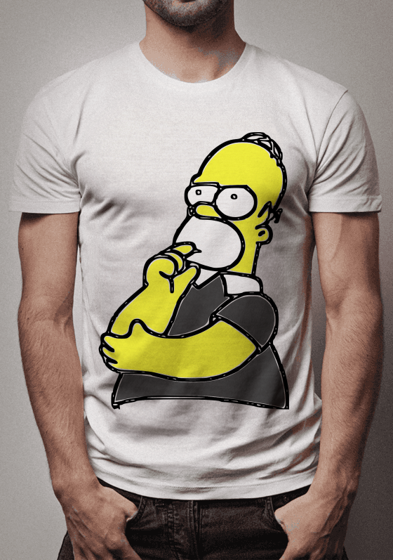 T-Shirt Estonada HOMER SIMPSON em DURST