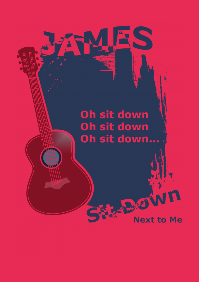 T-Shirt Estonada James - Sit Down em Mitocondrias