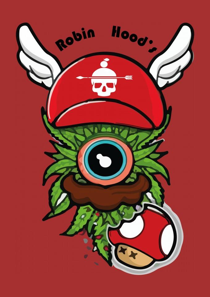 T-Shirt Estonada Mario thc em Robin Hood's