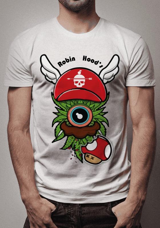T-Shirt Estonada Mario thc em Robin Hood's