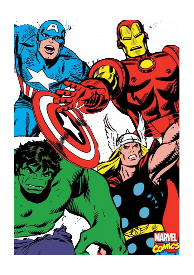 Baby Long Estonada Marvel comics retro em Café art stúdio