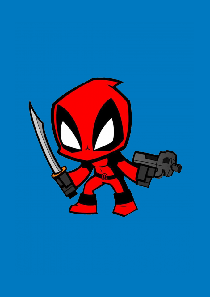 T-Shirt Estonada mini deadpool em TotalCenter