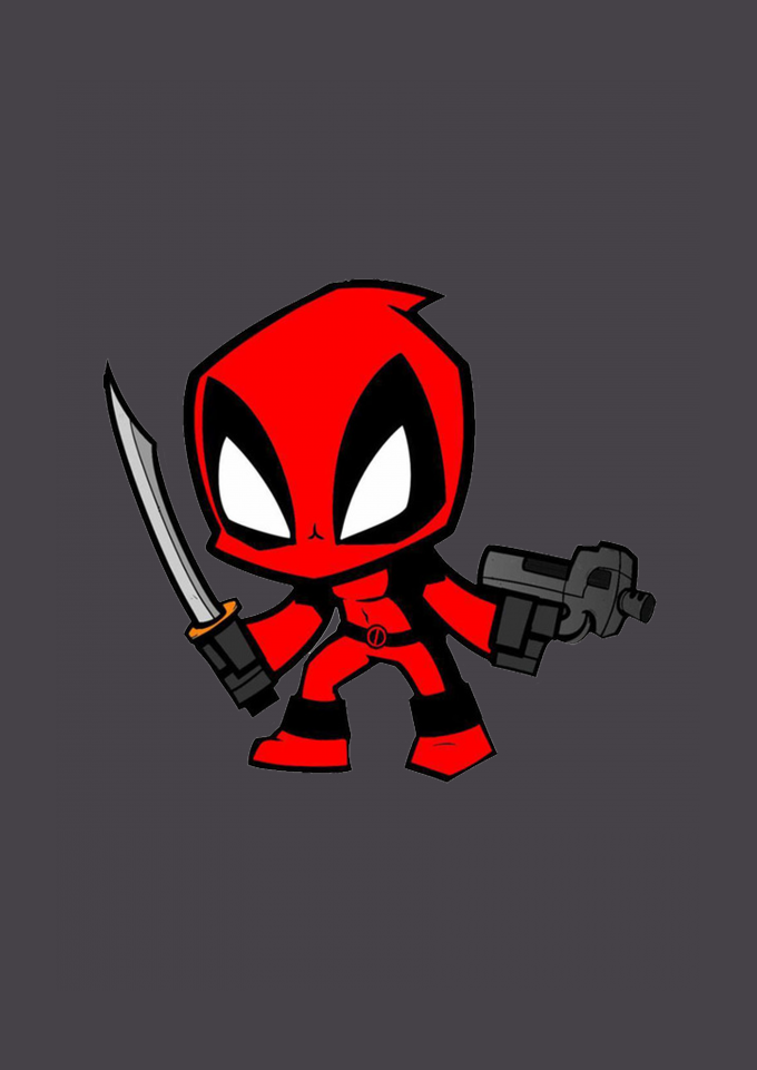 T-Shirt Estonada mini deadpool em TotalCenter
