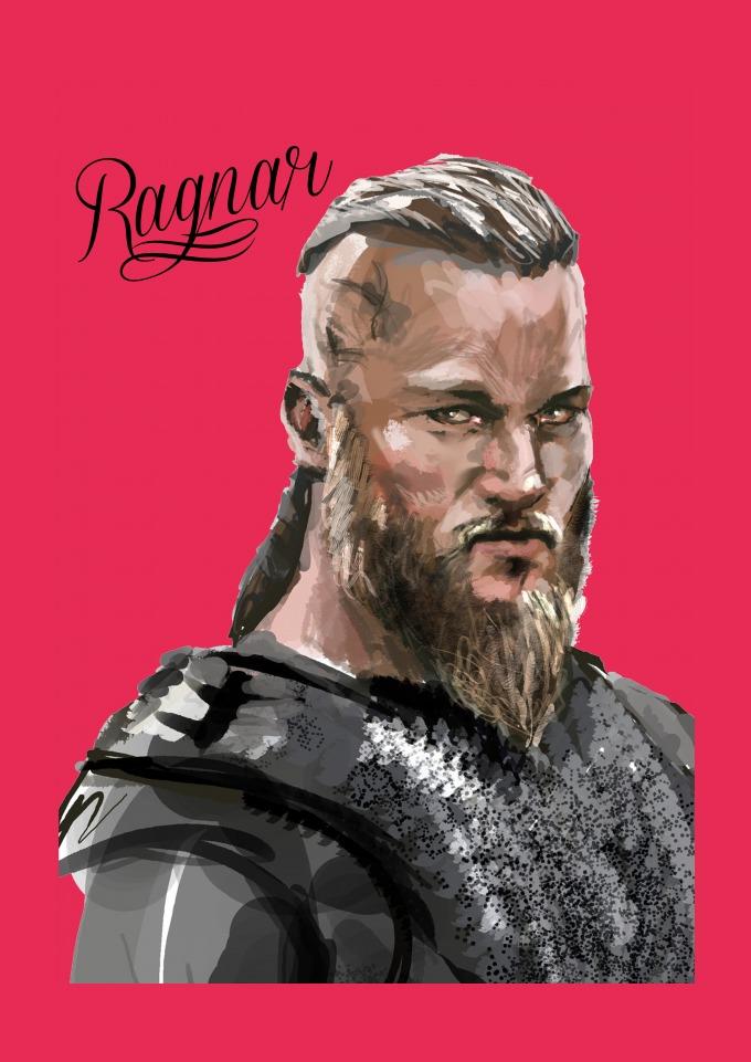 T-SHIRT ESTONADA Ragnar - White R$58,43 em Monster Stamp