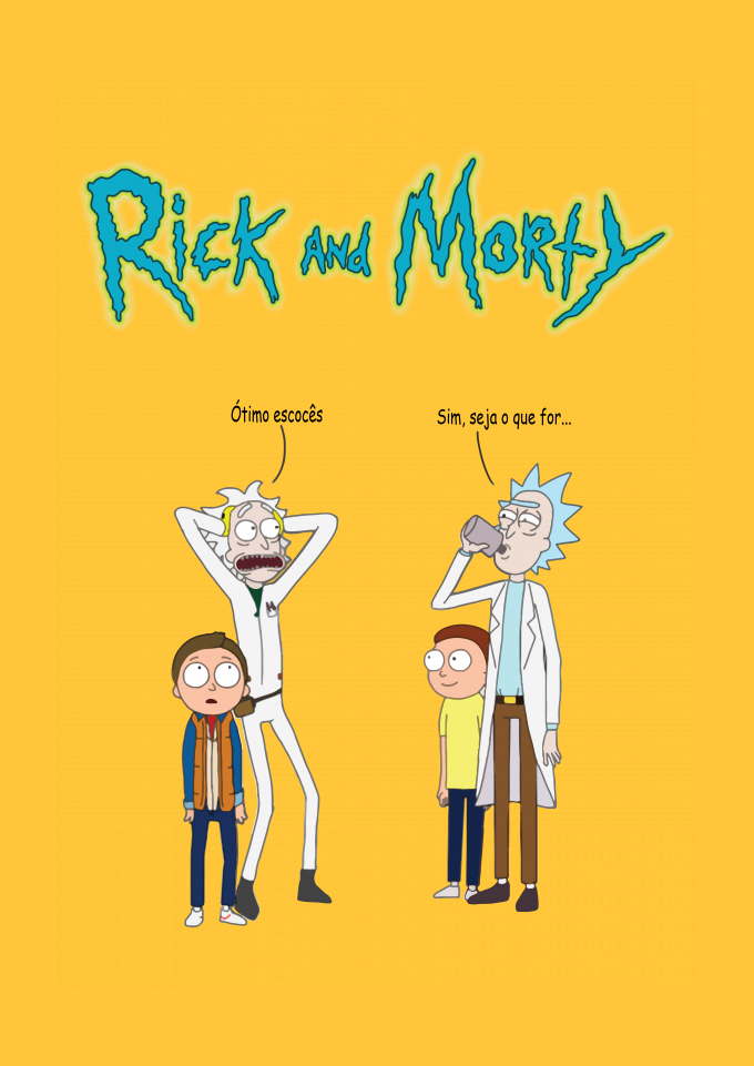 T-Shirt Estonada Rick and Morty Great Scott em Loose Monkey