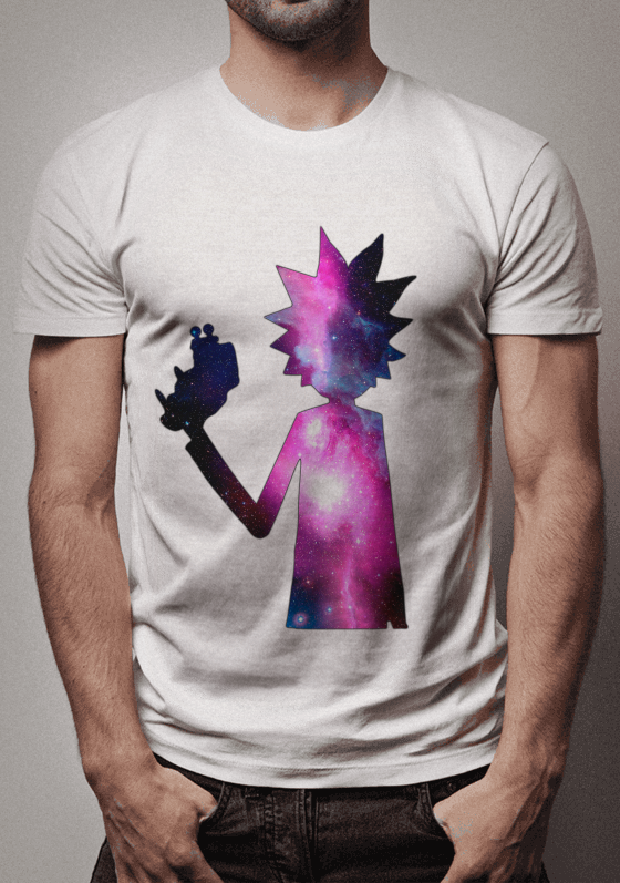 T-Shirt Prime Rick Galaxy em THE BOA
