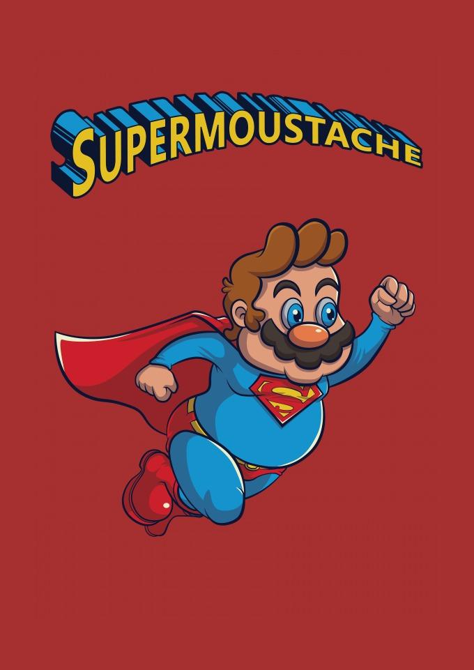 T-Shirt Estonada Supermoustache R$61,73 em Vendinha do seu Joso