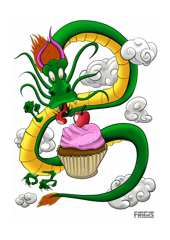 T-Shirt Estonada Sweet Dragon em Frigis