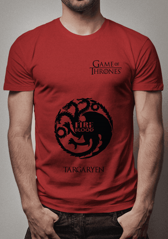 T-SHIRT QUALITY Targaryen GoT R$43,03 em GabrielSF