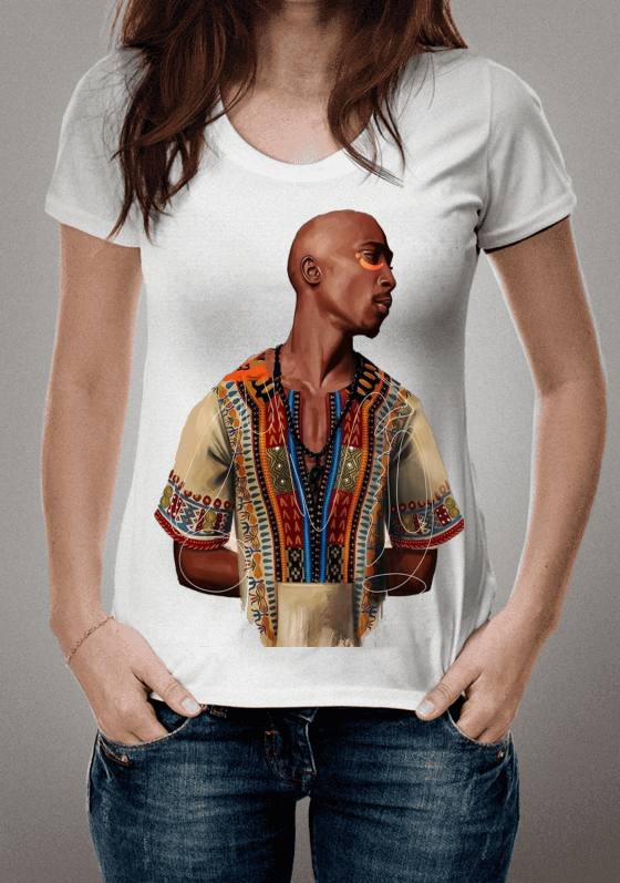 BABY LONG ESTONADA Tupac Afro R$58,43 em SURREALBR