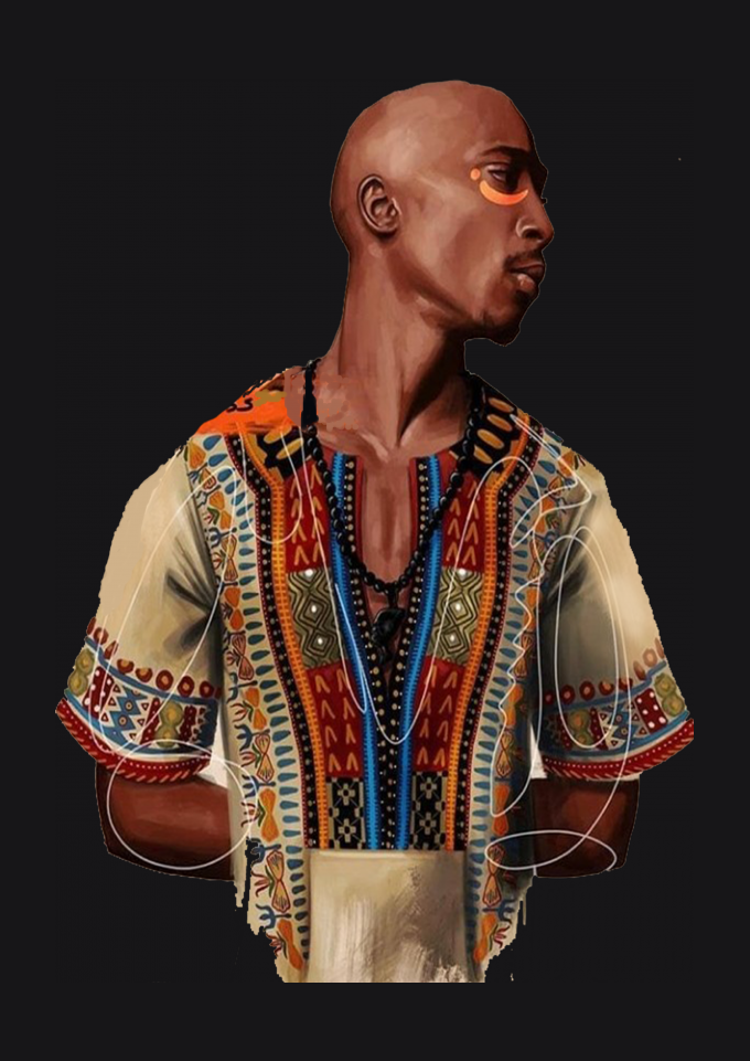 BABY LONG ESTONADA Tupac Afro R$58,43 em SURREALBR