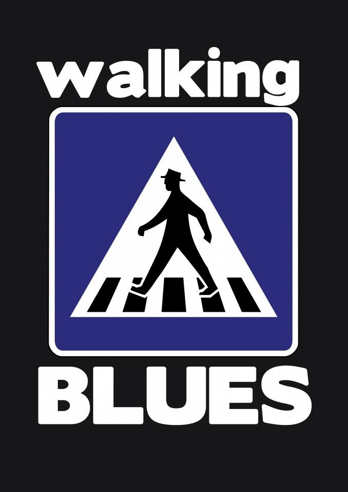 T-Shirt Estonada walking blues em Rock On!